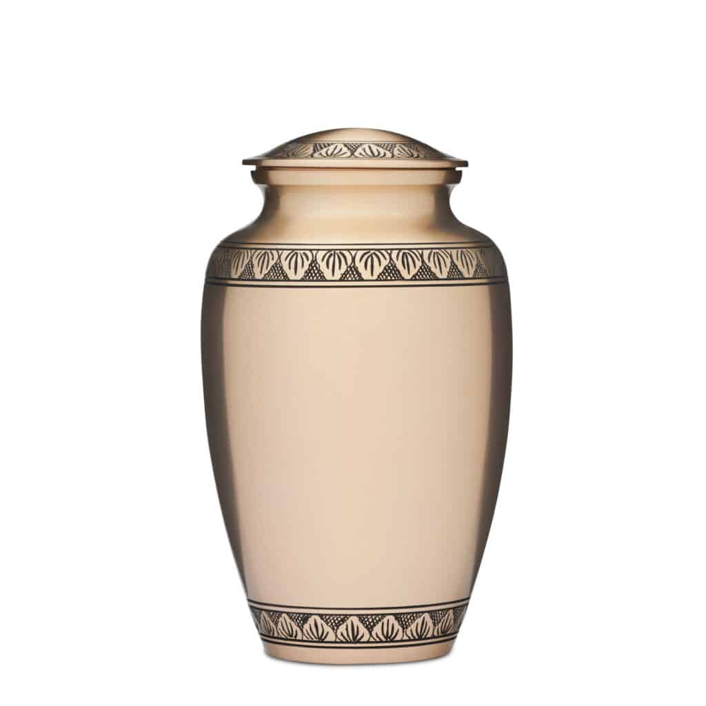 Gold Athena Urn | Gold Colour Cremation Urns