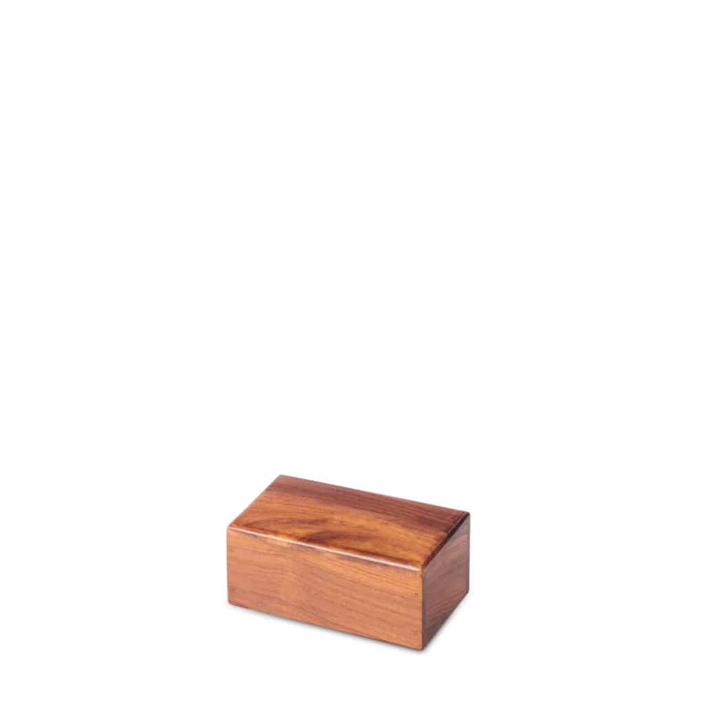 Indian Rosewood Box Urn For Human Ashes (Extra Small)