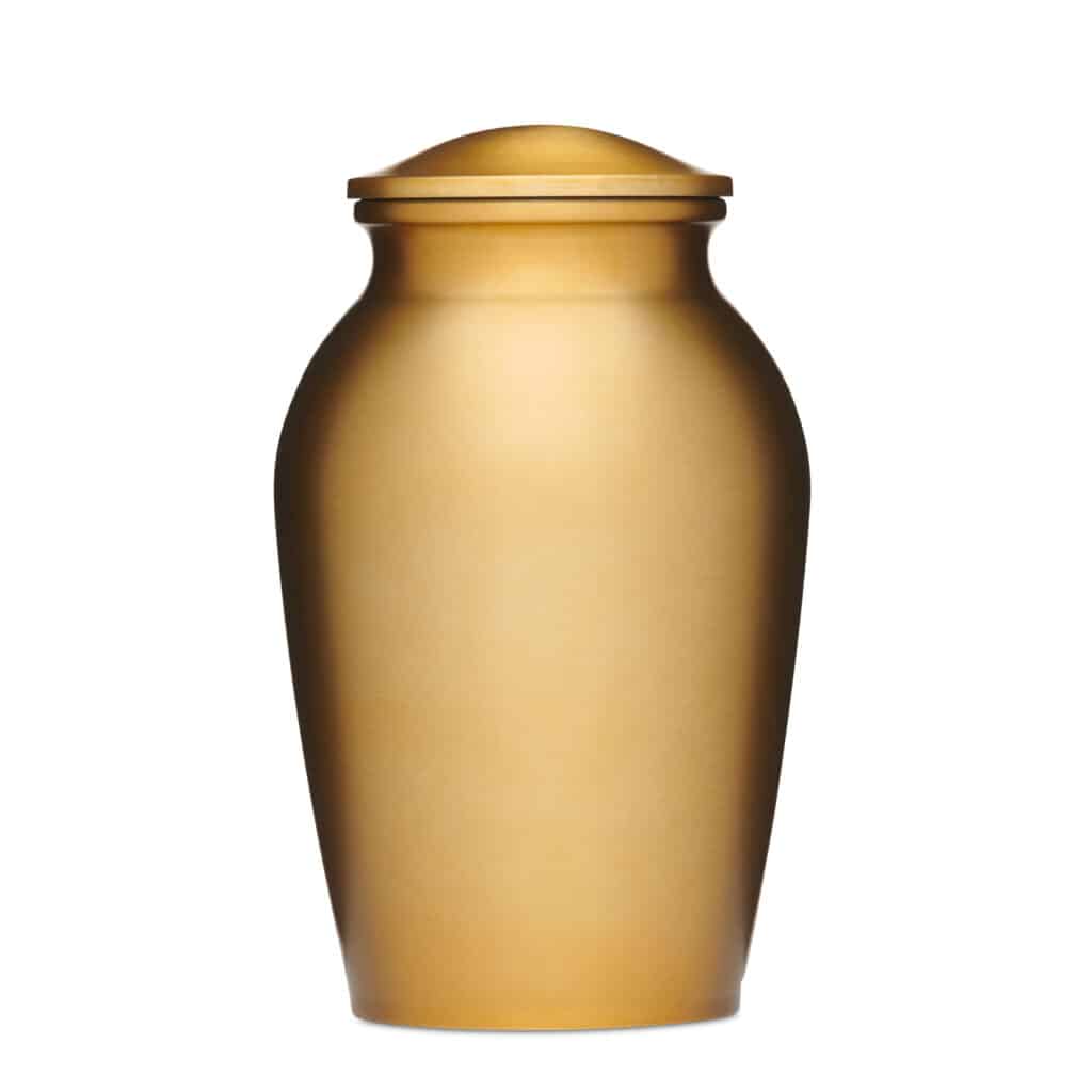 Matte Gold Alloy Urn | Alloy Cremation Urns